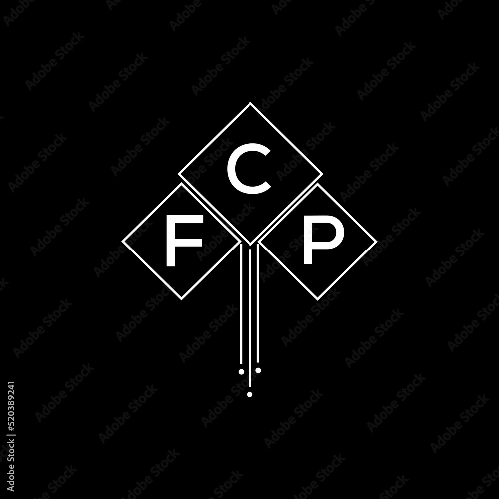 FCP letter logo design with white background in illustrator, FCP vector ...