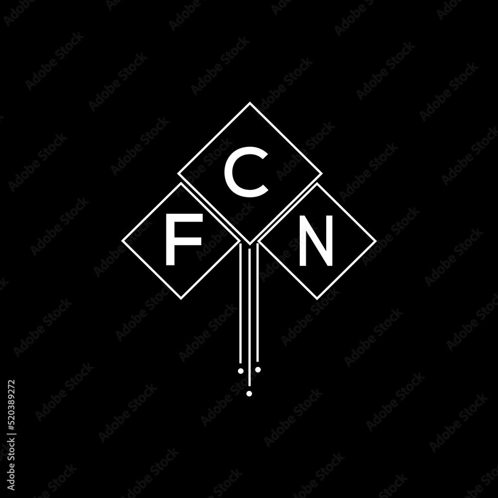 FCN letter logo design with white background in illustrator, FCN vector ...