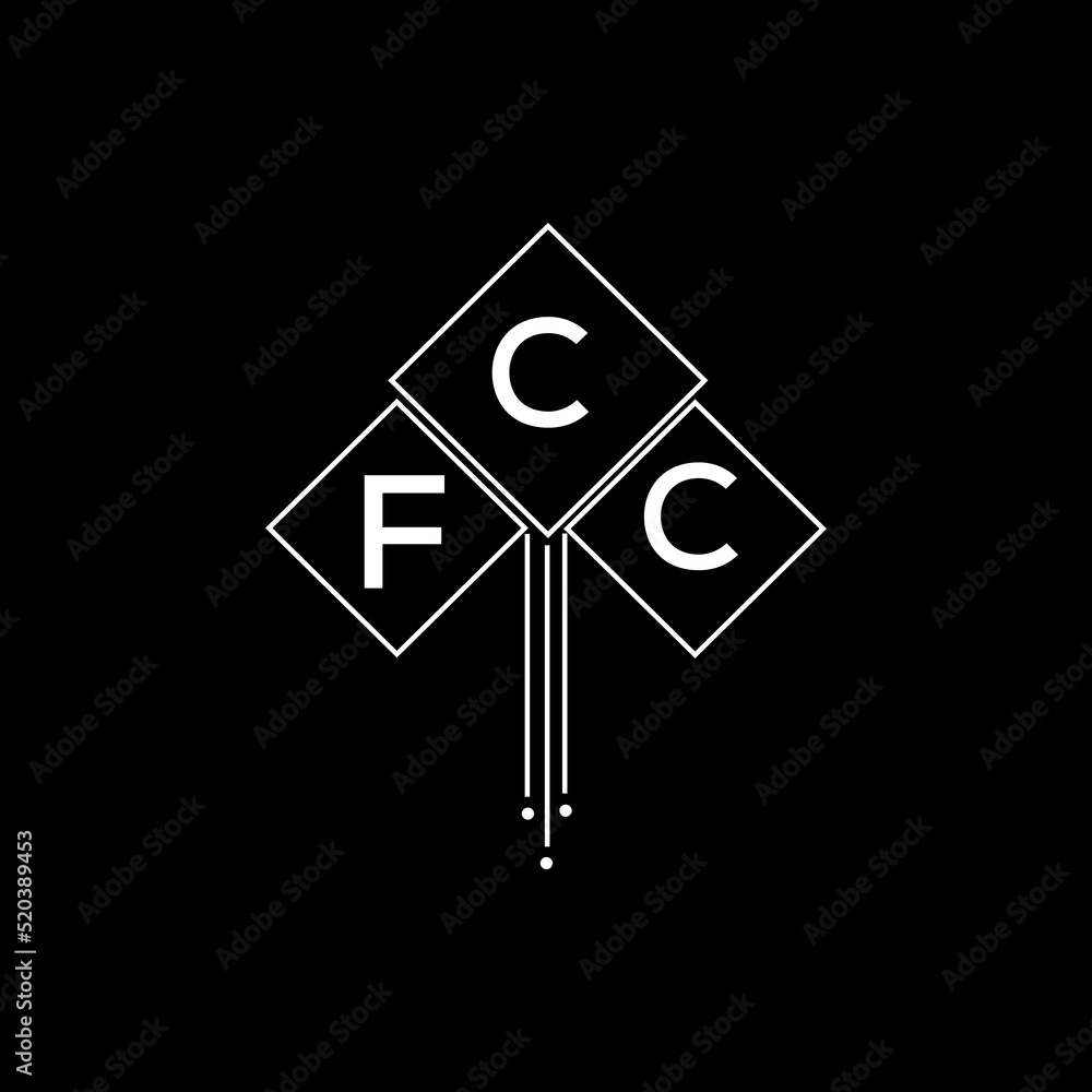 FCC letter logo design with white background in illustrator, FCC vector ...