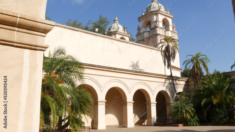 Spanish colonial revival architecture, Balboa Park, San Diego ...