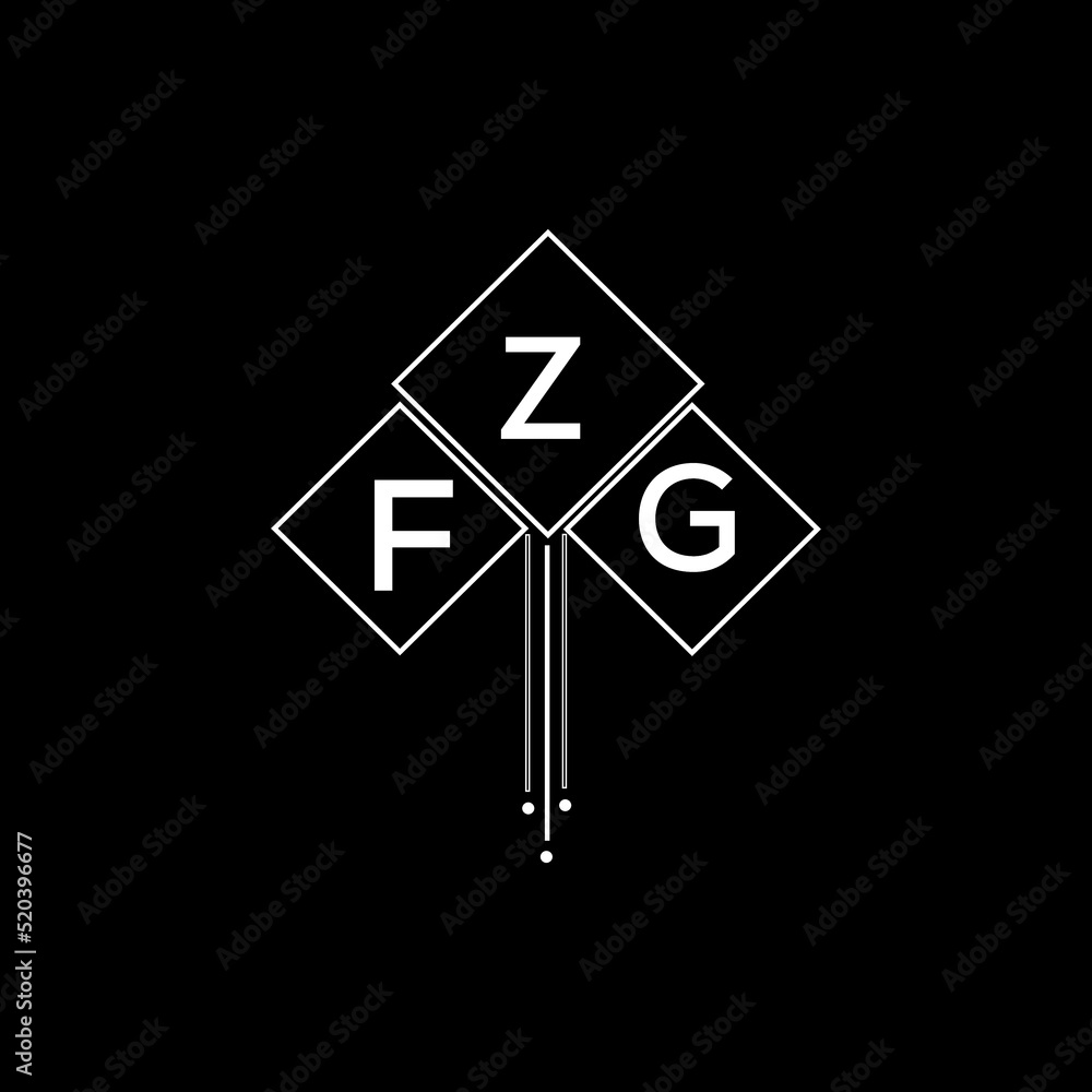 FZG letter logo design with white background in illustrator, FZG vector ...