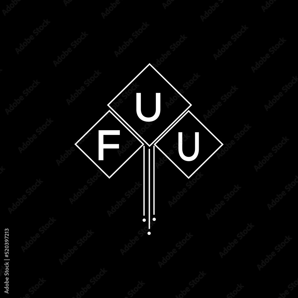 FUU letter logo design with white background in illustrator, FUU vector ...