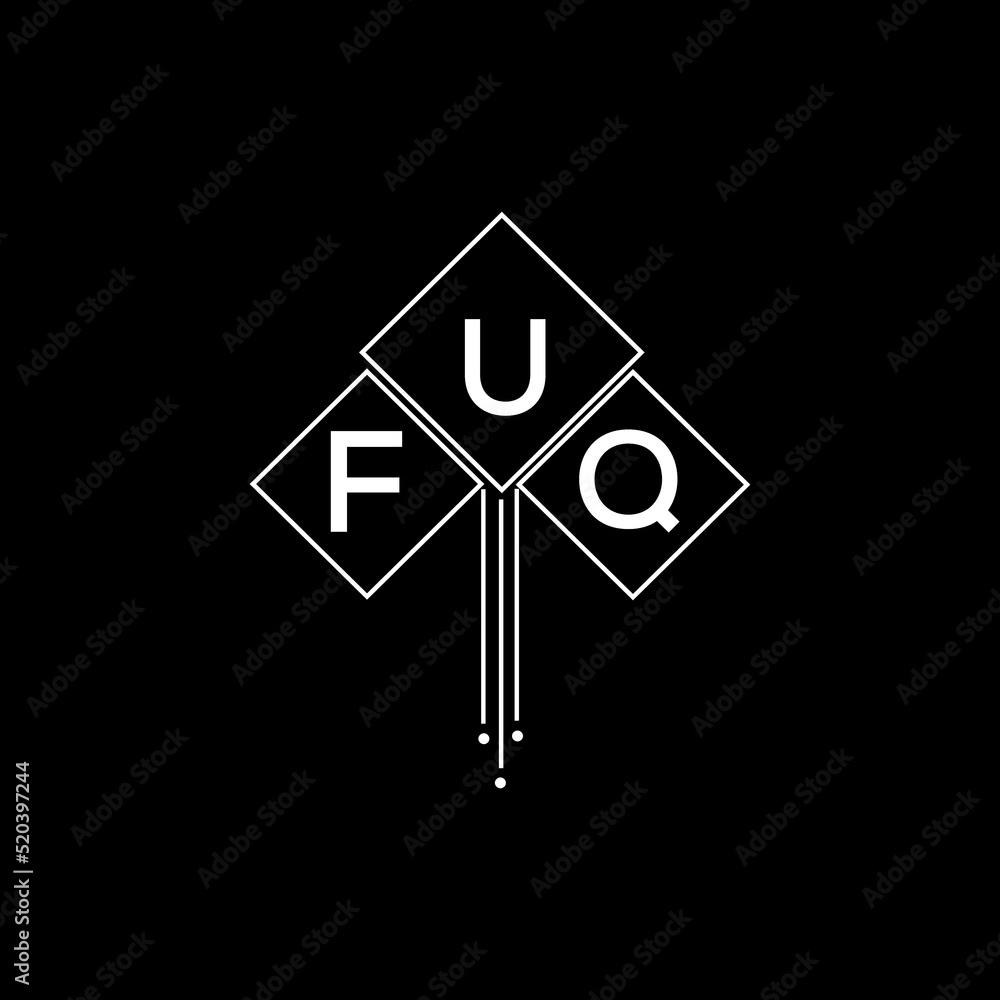 FUQ letter logo design with white background in illustrator, FUQ vector ...