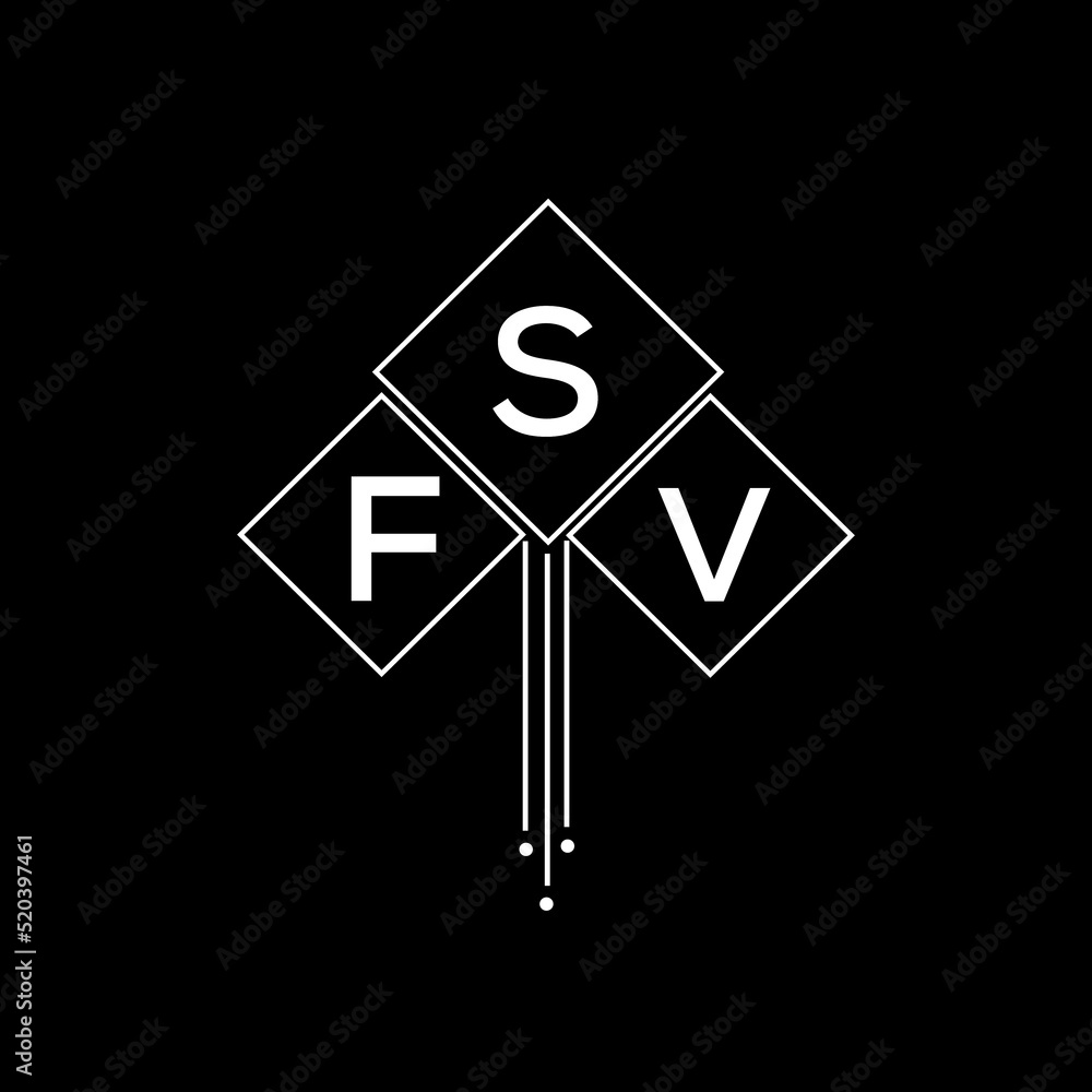 FSV letter logo design with white background in illustrator, FSV vector ...