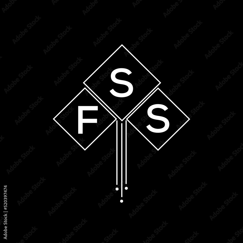 FSS letter logo design with white background in illustrator, FSS vector ...