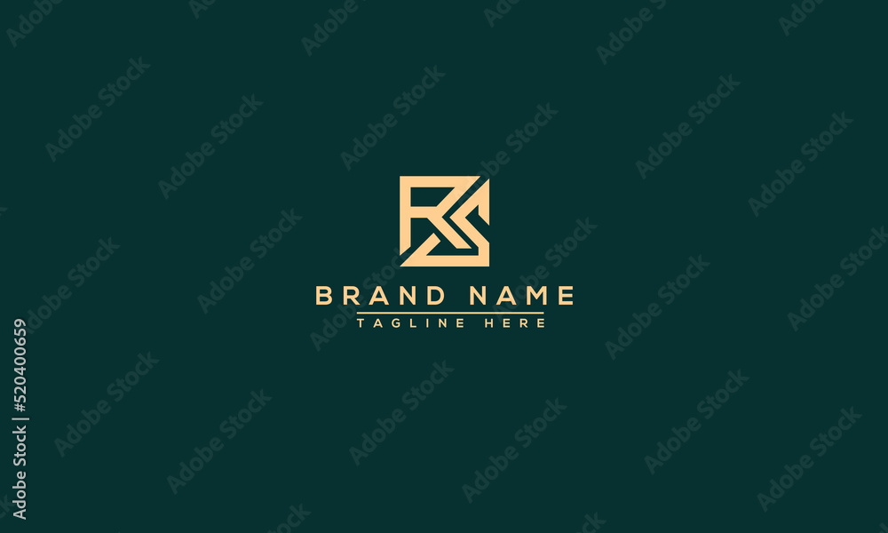 Logo design letter RS . Elegant modern. Vector template. Stock Vector ...
