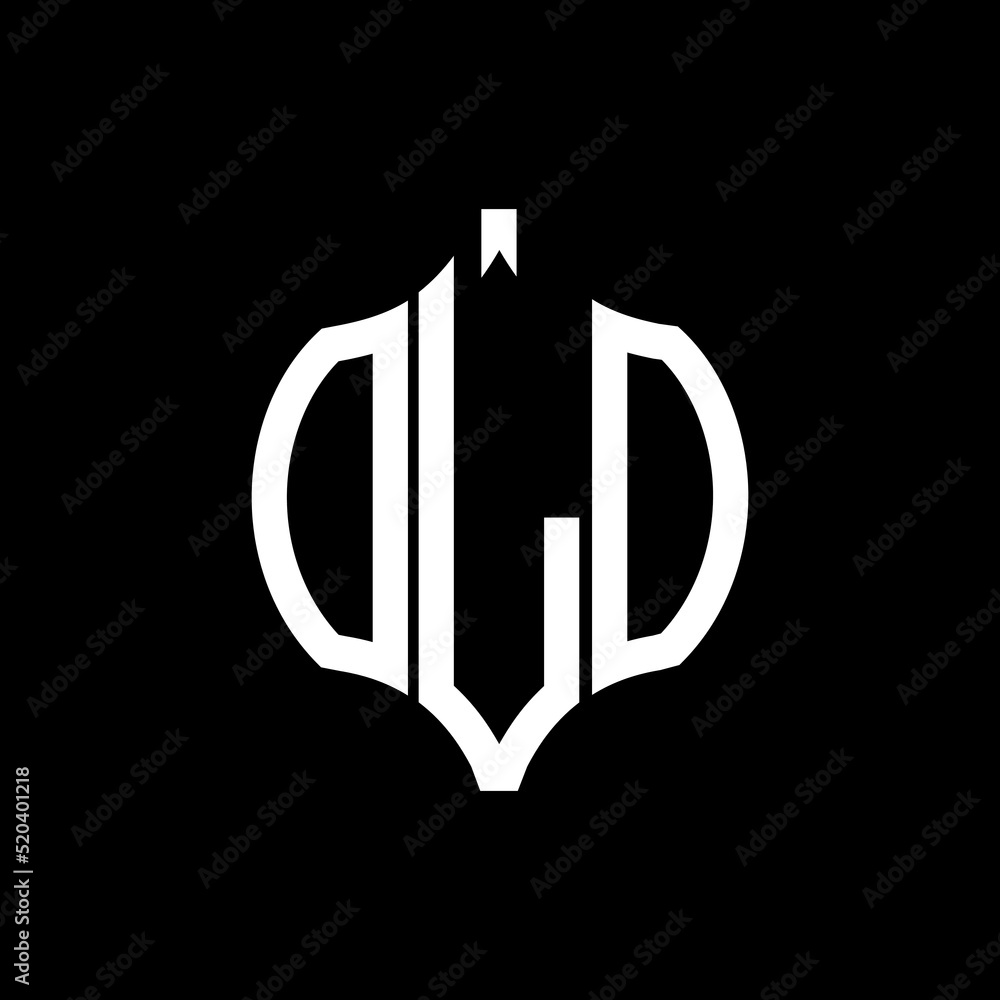 OLO letter logo. OLO best black background vector image. OLO Monogram ...