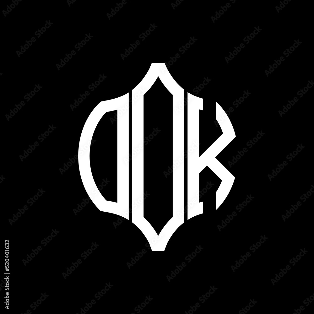 OOK letter logo. OOK best black background vector image. OOK Monogram ...