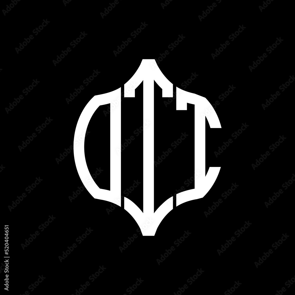 OTT letter logo. OTT best black background vector image. OTT Monogram ...