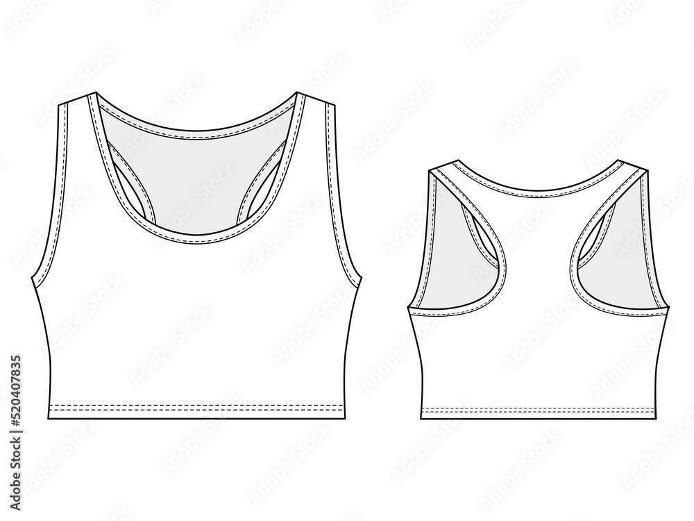 Top vector illustration isolated on white background, front and back ...