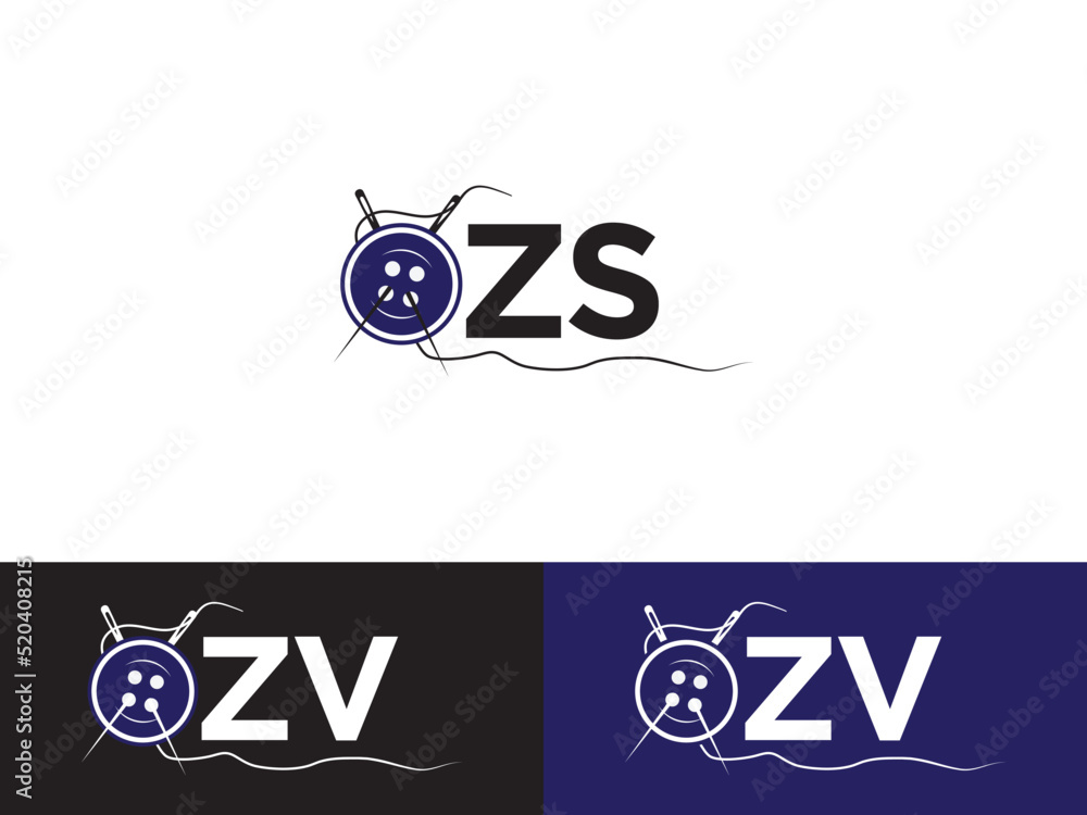 Abstract ZS Logo Letter Vector, Letter Zs z s Logo Icon Design For Your ...