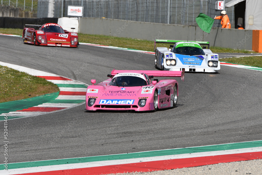 Scarperia, 3 April 2022: Spice SE90P year 1990 in action during Mugello ...