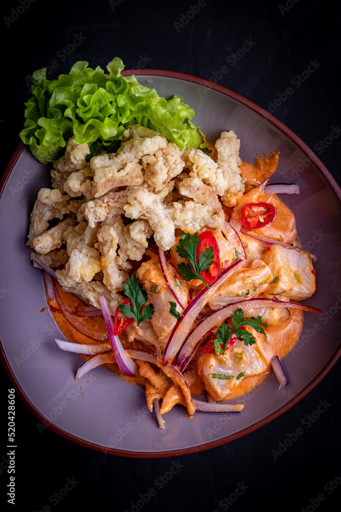 Ceviche peruano tradicional Stock Photo | Adobe Stock