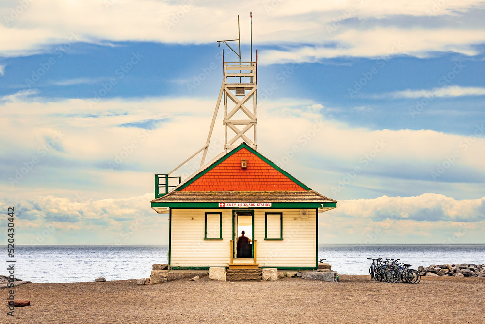 The Leuty Lifeguard Station in the Toronto Beaches seen from the ...