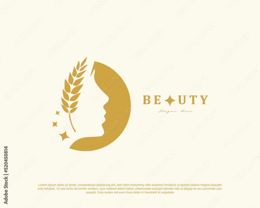 Vintage retro beauty women logo design for cosmetic, salon and other ...
