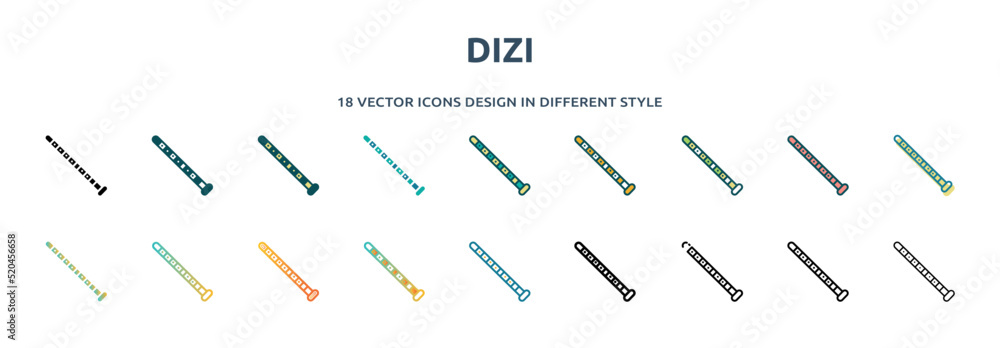 dizi icon in 18 different styles such as thin line, thick line, two ...