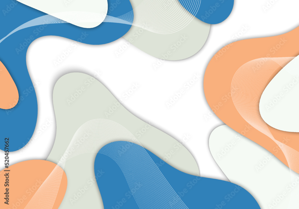 Abstract artwork design of hand drawing design template. Overlapping ...