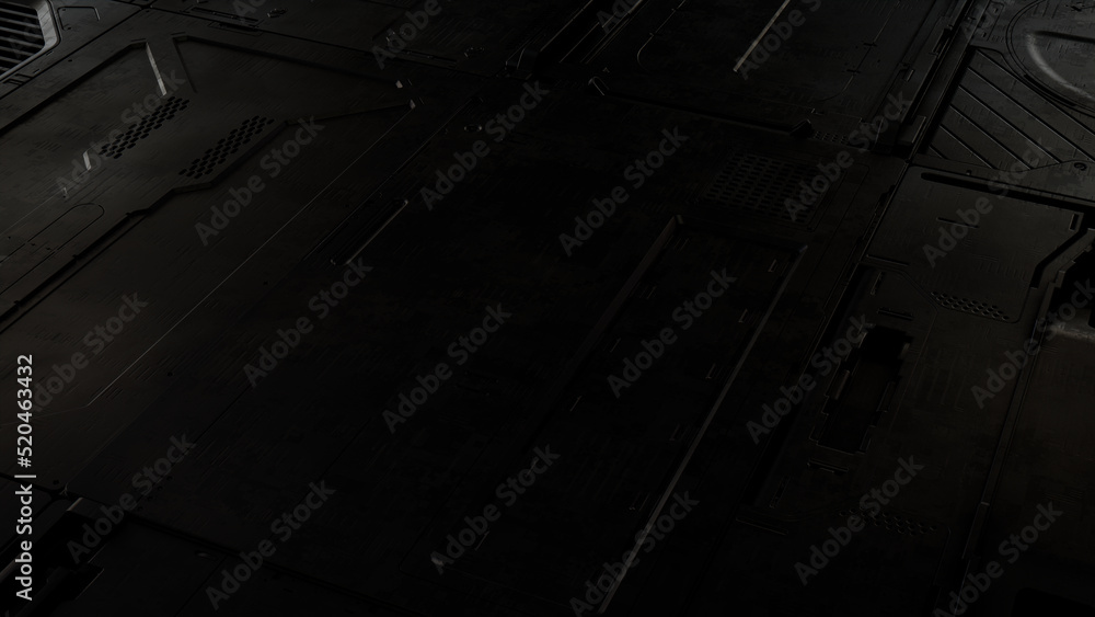 Black, Tech Wallpaper with Futuristic 3D Panels. Dark, Sci-Fi style. 3D ...