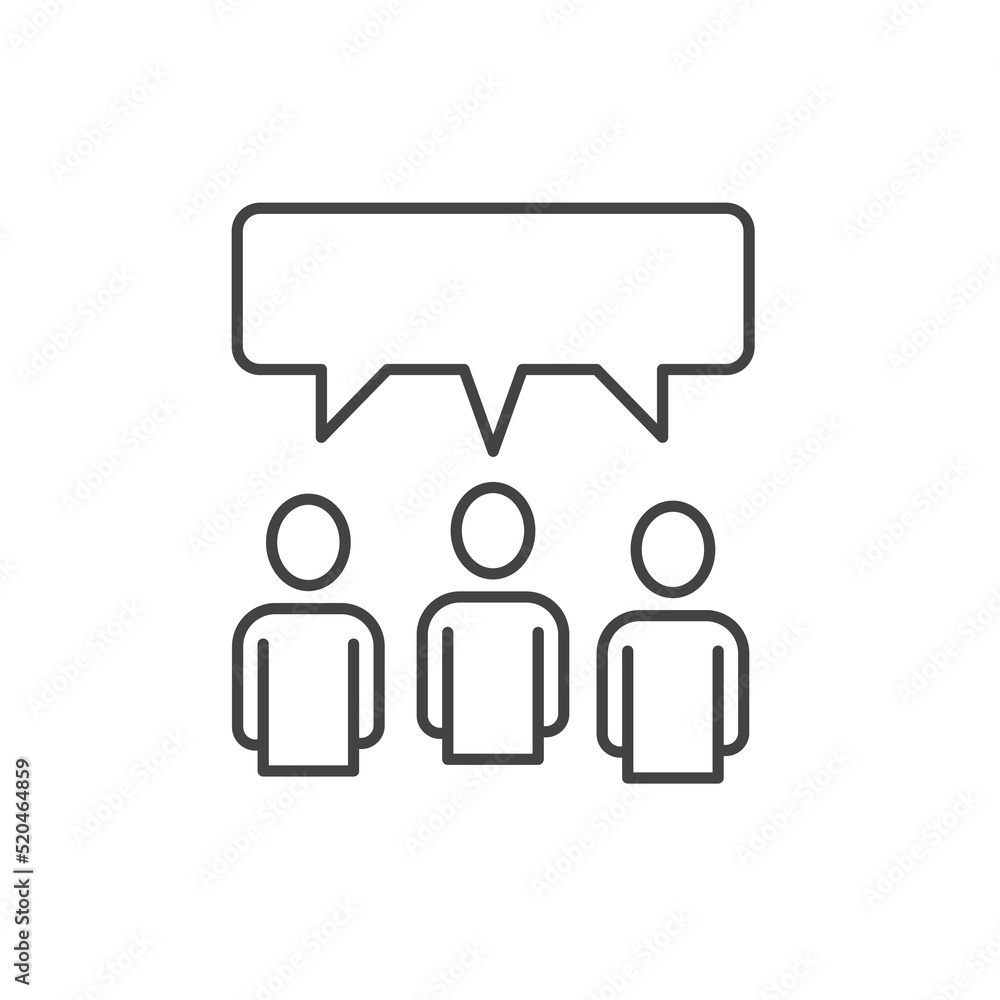 Speaking People icons symbol vector elements for infographic web Stock ...