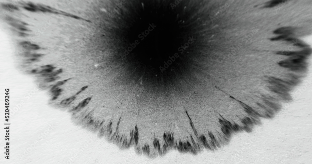 Black ink drop on white paper. Splash overlay. Torn edge texture ...