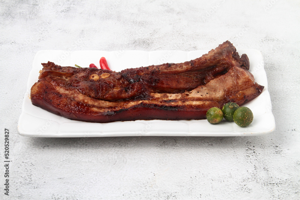 Freshly cooked Grilled Liempo Stock Photo | Adobe Stock