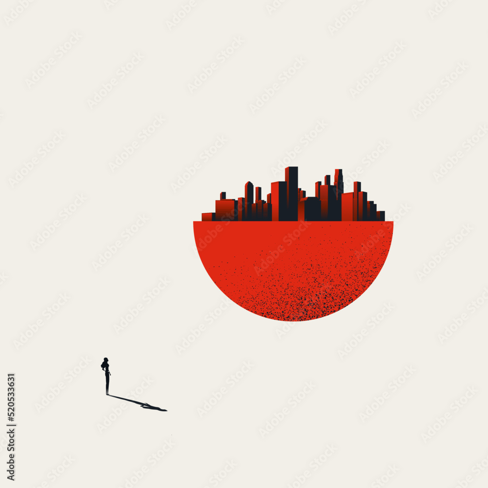 Business career ambition vector concept. Symbol of corporate skyline ... Business career ambition vector concept. Symbol of corporate skyline ...