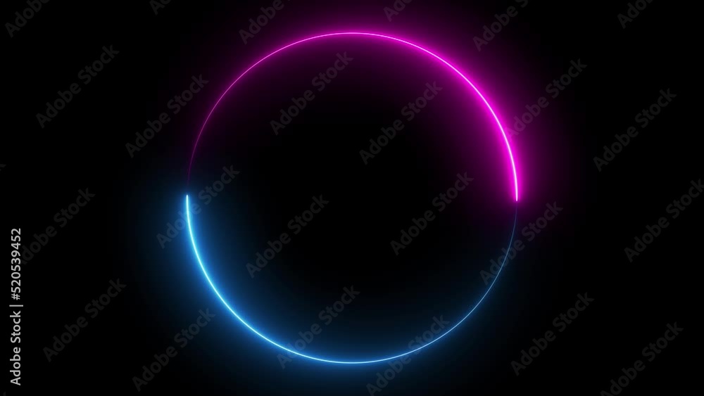 Infinite continual circular background. Seamless loop circle animated. Loopable ring continuous ...