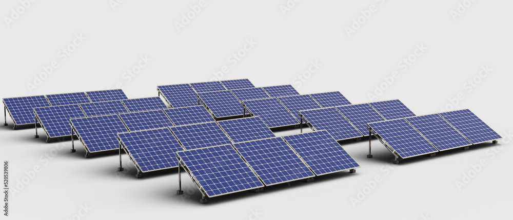 Solar traps. Several solar panels are located nearby. Solar traps for ...