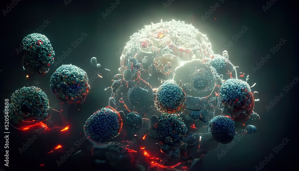 A new generation of dangerous corona flu floating pathogen respiratory ...