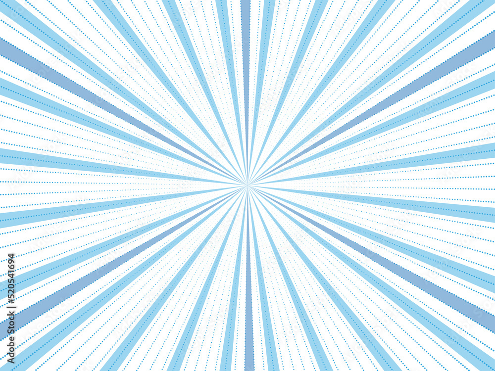 Blue sunburst, pop art style. Isolated png illustration, transparent ...