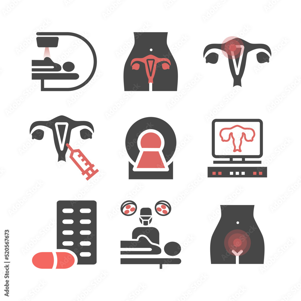 Myocardial infarction icon. Symptoms, Treatment. Vector signs Stock ...