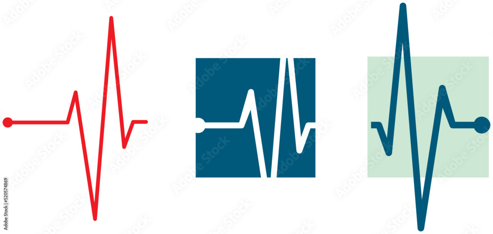 heart rate chart icon Stock Vector | Adobe Stock