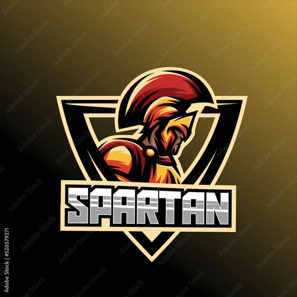 Spartan esport gaming logo vector design Stock Vector | Adobe Stock