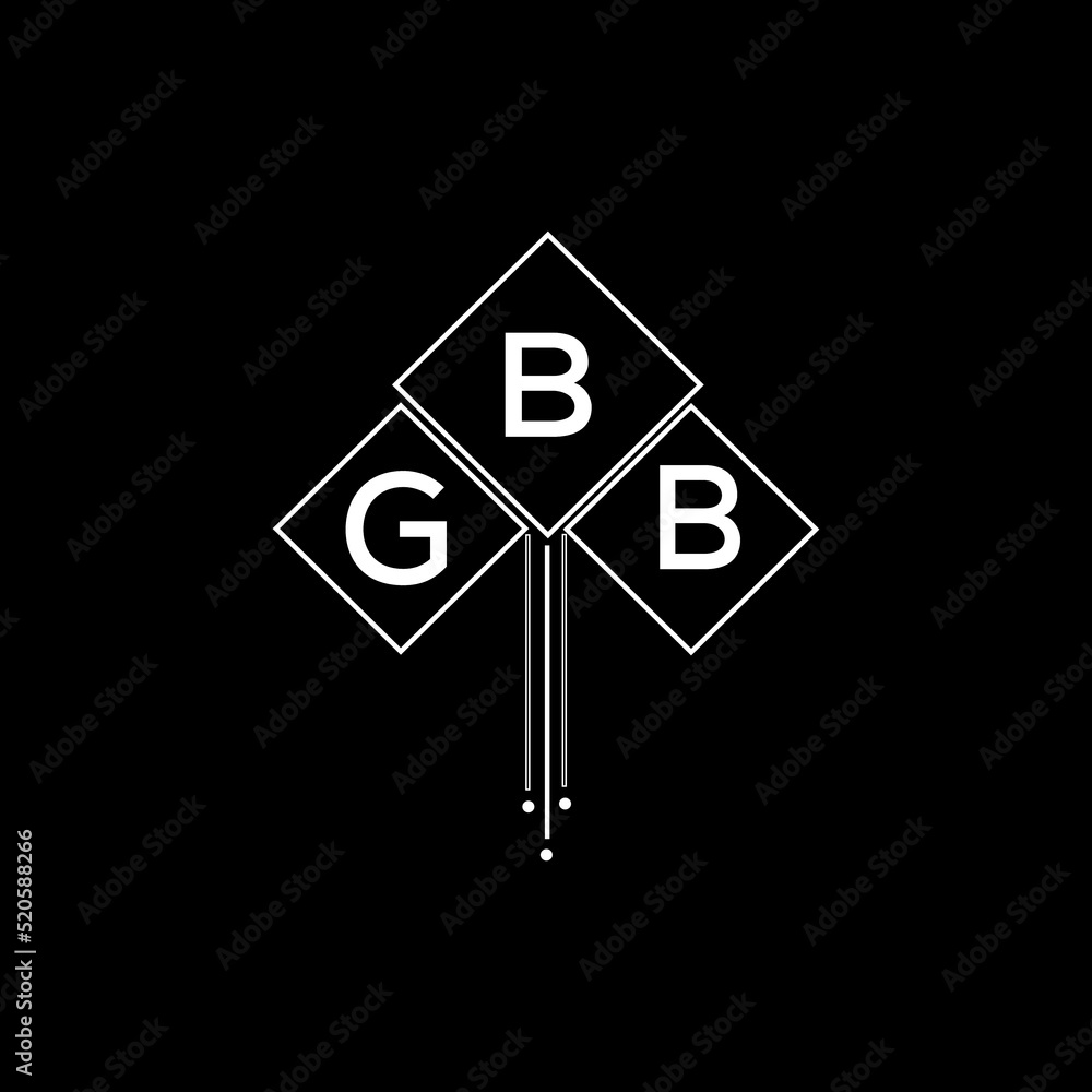 GBB letter logo design with white background in illustrator, GBB vector ...