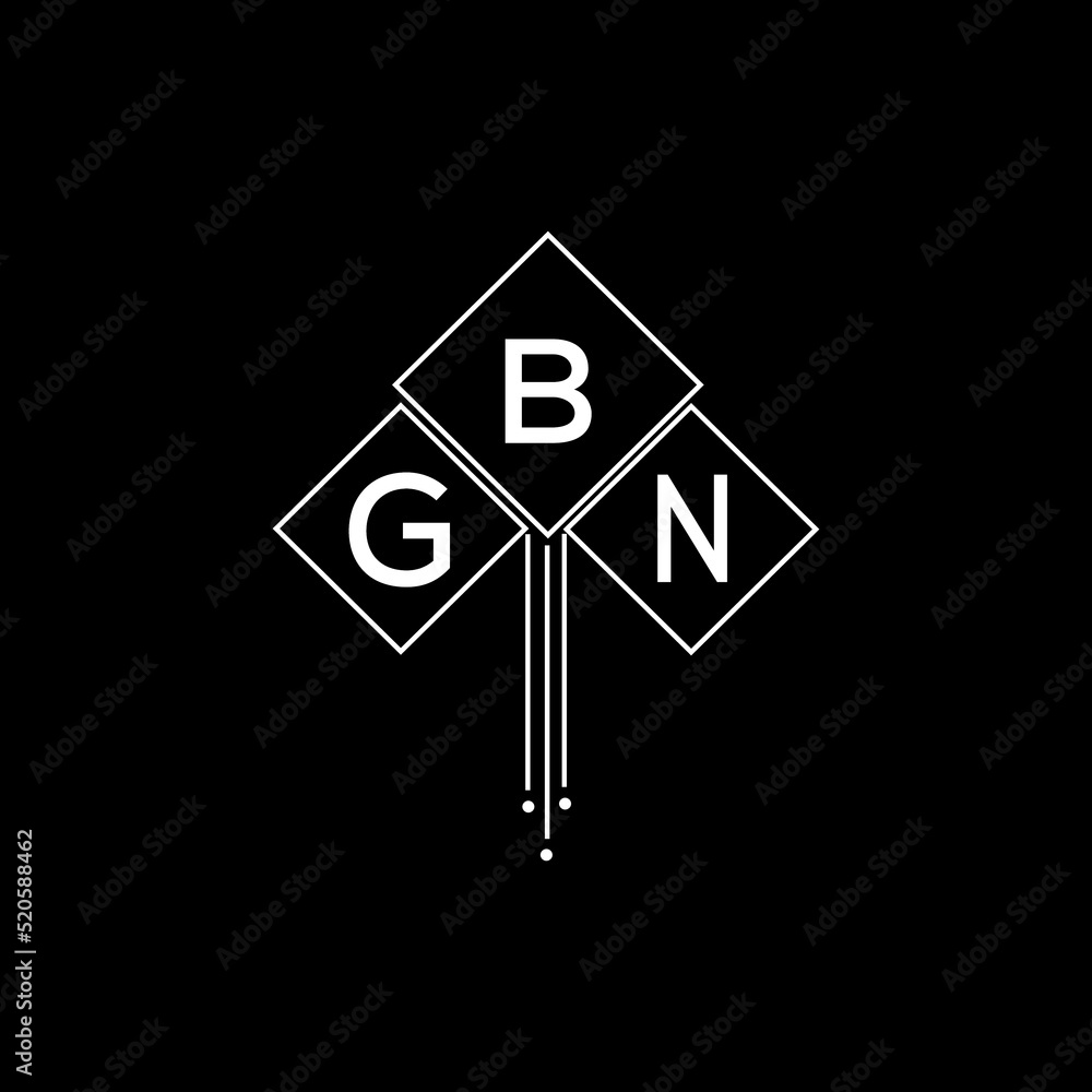GBN letter logo design with white background in illustrator, GBN vector ...