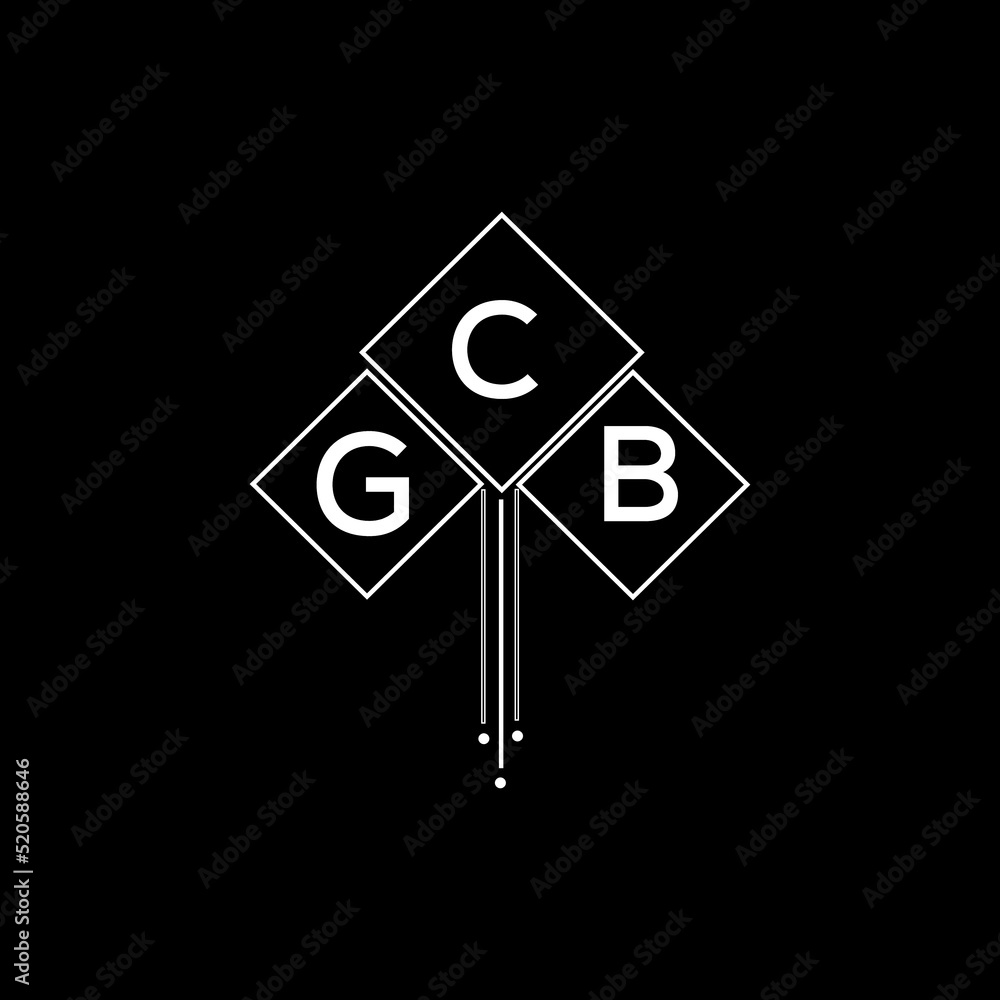 GCB letter logo design with white background in illustrator, GCB vector ...