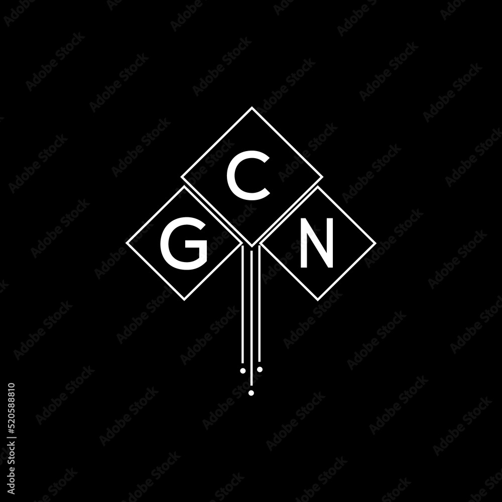 GCN letter logo design with white background in illustrator, GCN vector ...