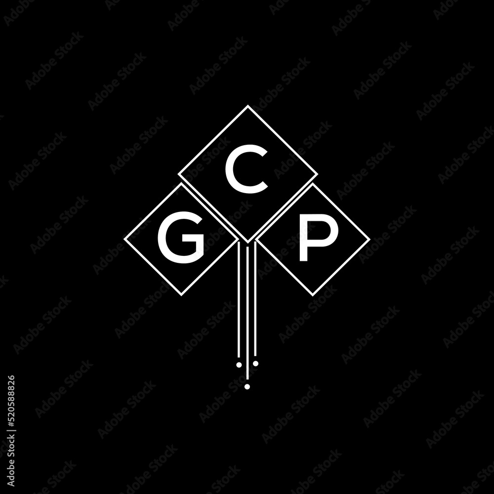 GCP letter logo design with white background in illustrator, GCP vector ...