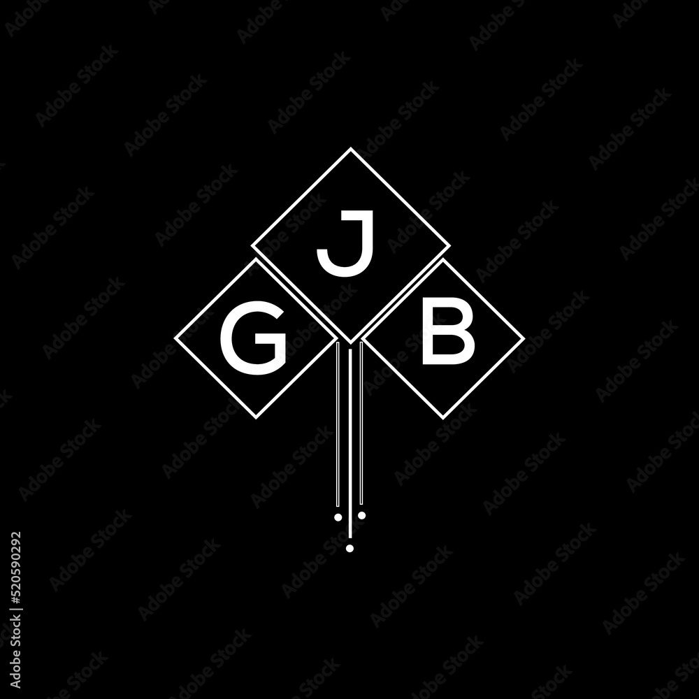 GJB letter logo design with white background in illustrator, GJB vector ...