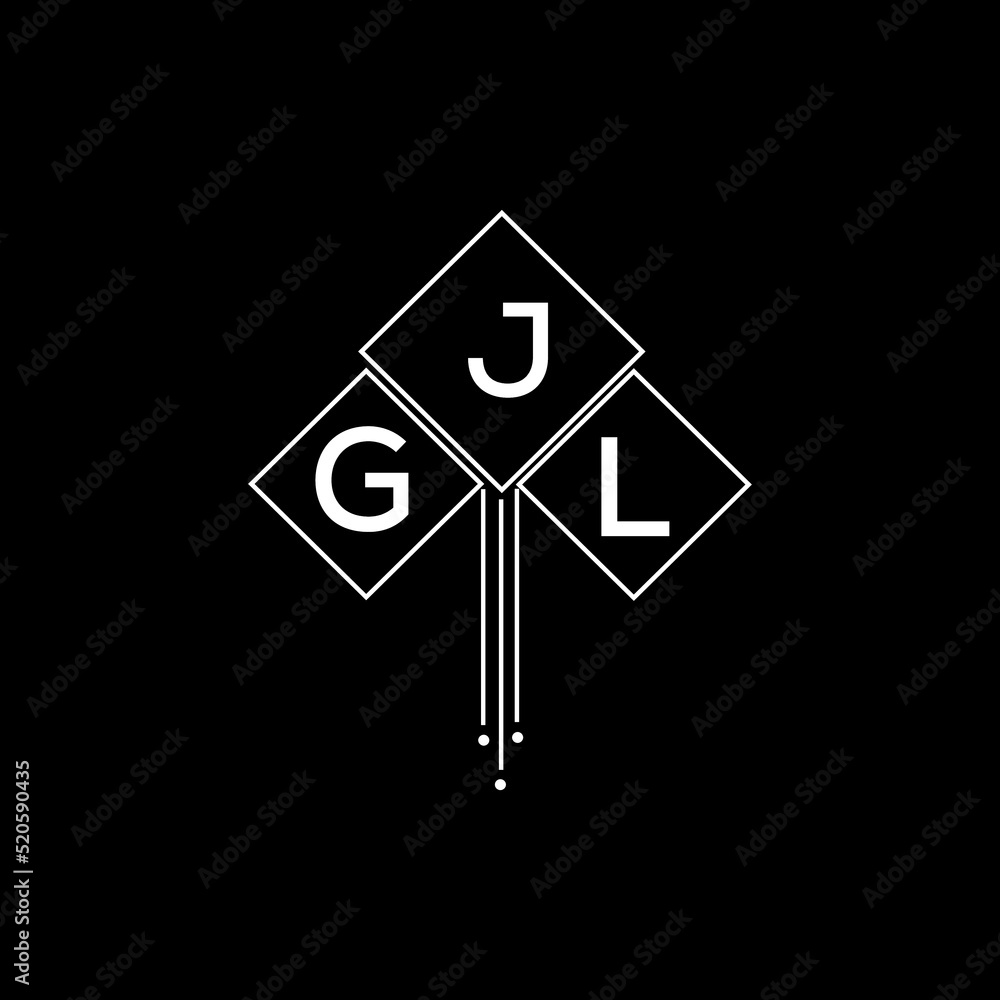 GJL letter logo design with white background in illustrator, GJL vector ...