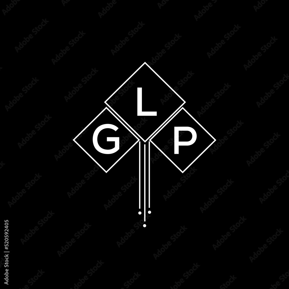 GLP letter logo design with white background in illustrator, GLP vector ...