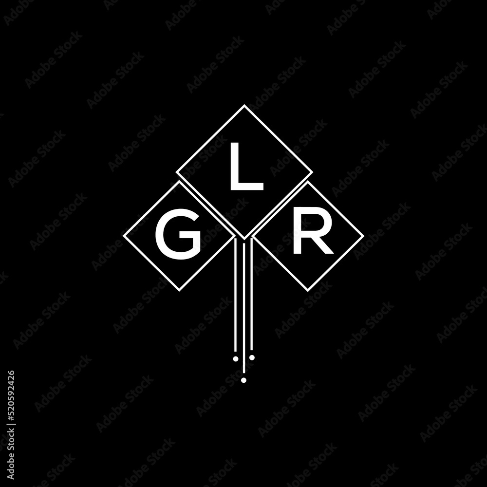 GLR letter logo design with white background in illustrator, GLR vector ...