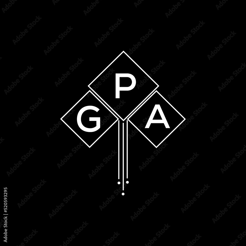 GPA letter logo design with white background in illustrator, GPA vector ...