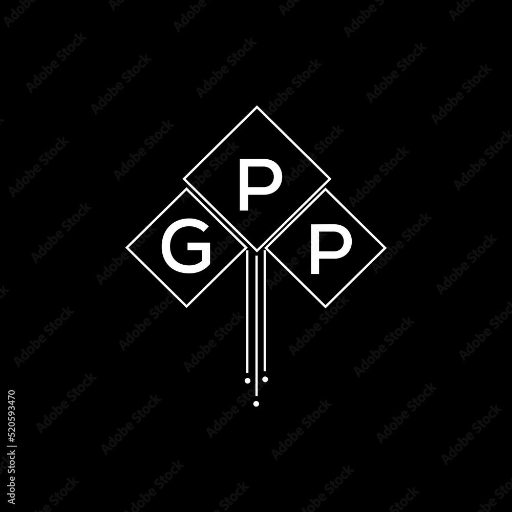 GPP letter logo design with white background in illustrator, GPP vector ...