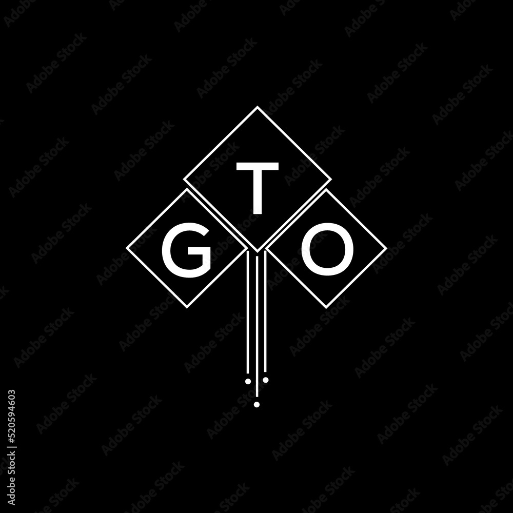 GTO letter logo design with white background in illustrator, GTO vector ...
