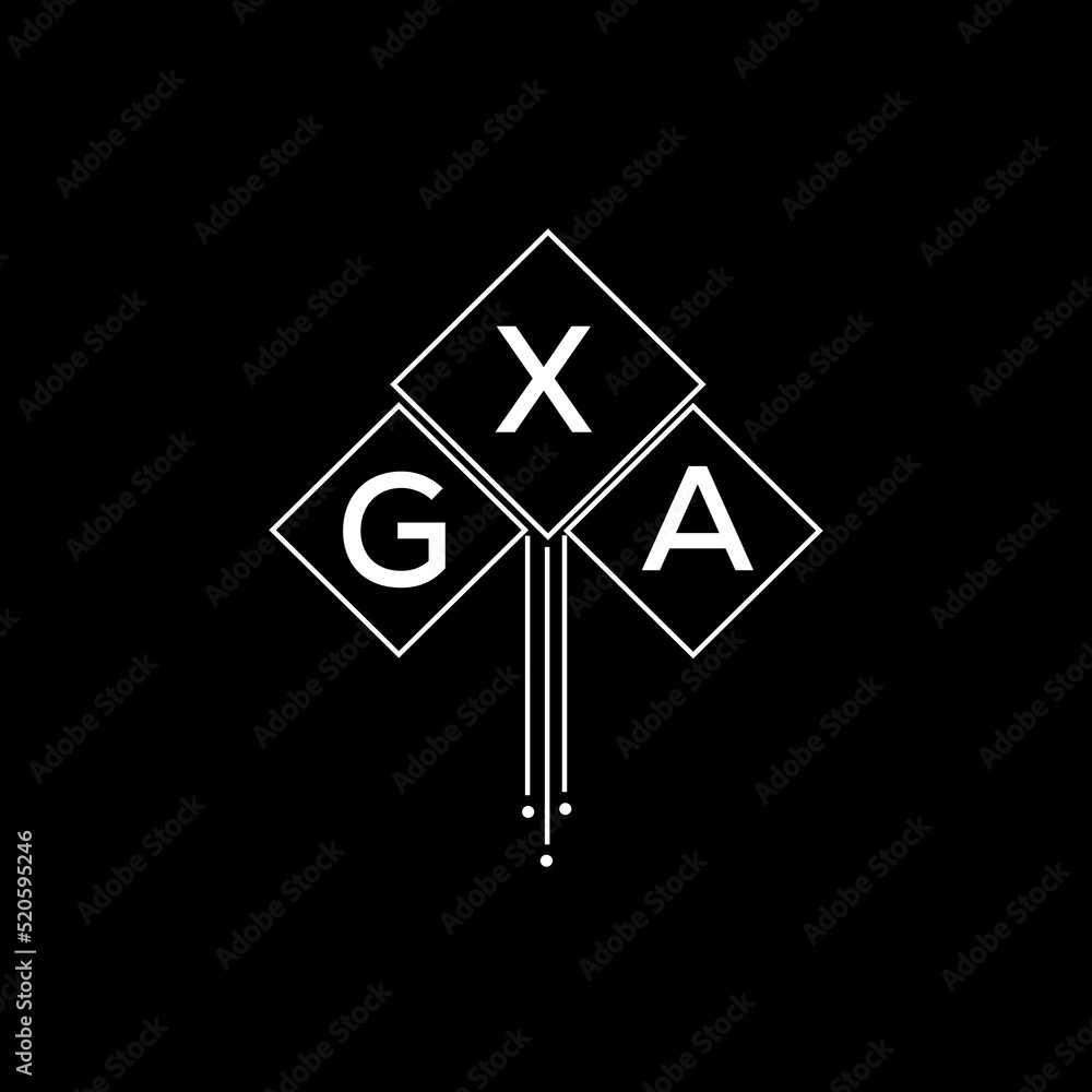 GXA letter logo design with white background in illustrator, GXA vector ...