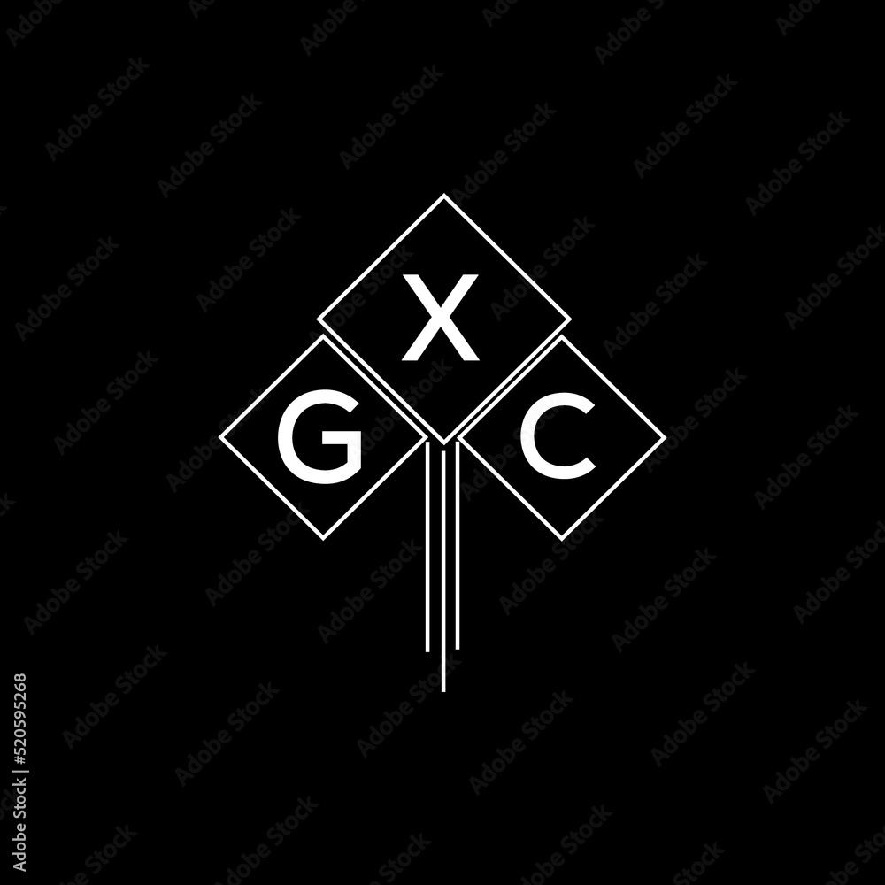GXC letter logo design with white background in illustrator, GXC vector ...