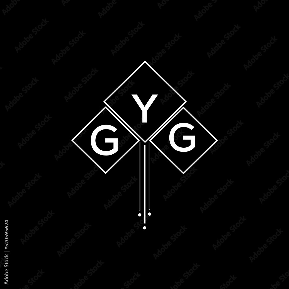 GYG letter logo design with white background in illustrator, GYG vector ...
