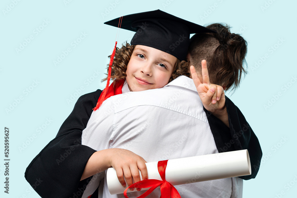 Prodigy child getting diploma Stock Photo | Adobe Stock
