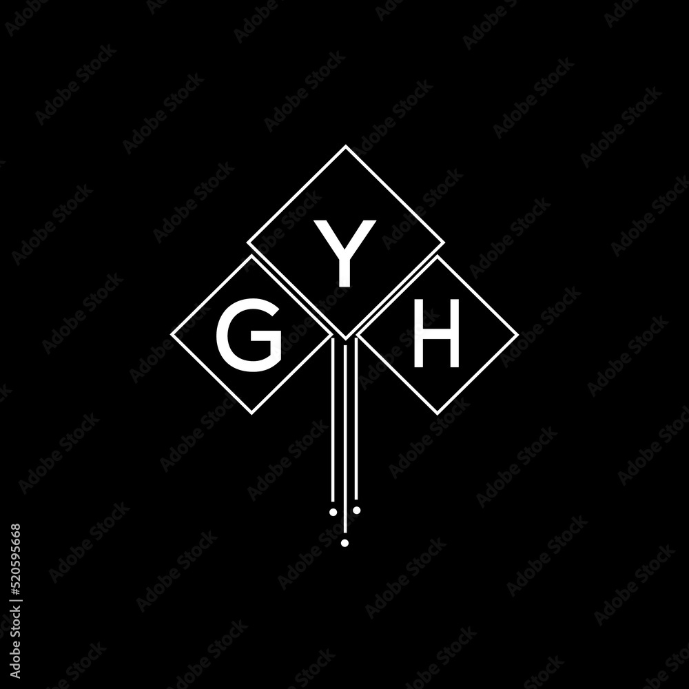GYH letter logo design with white background in illustrator, GYH vector ...